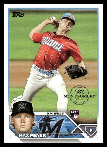 2023 Topps Max Meyer Rookie Montgomery Club Stamp 388 Miami Marlins | eBay