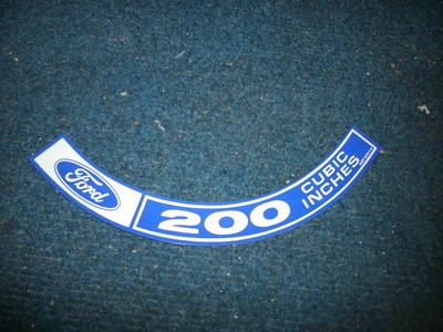 1970 FORD ECONOLINE F100 F150 F250 F-250 200 6CYL AIR CLEANER TOP LID ...