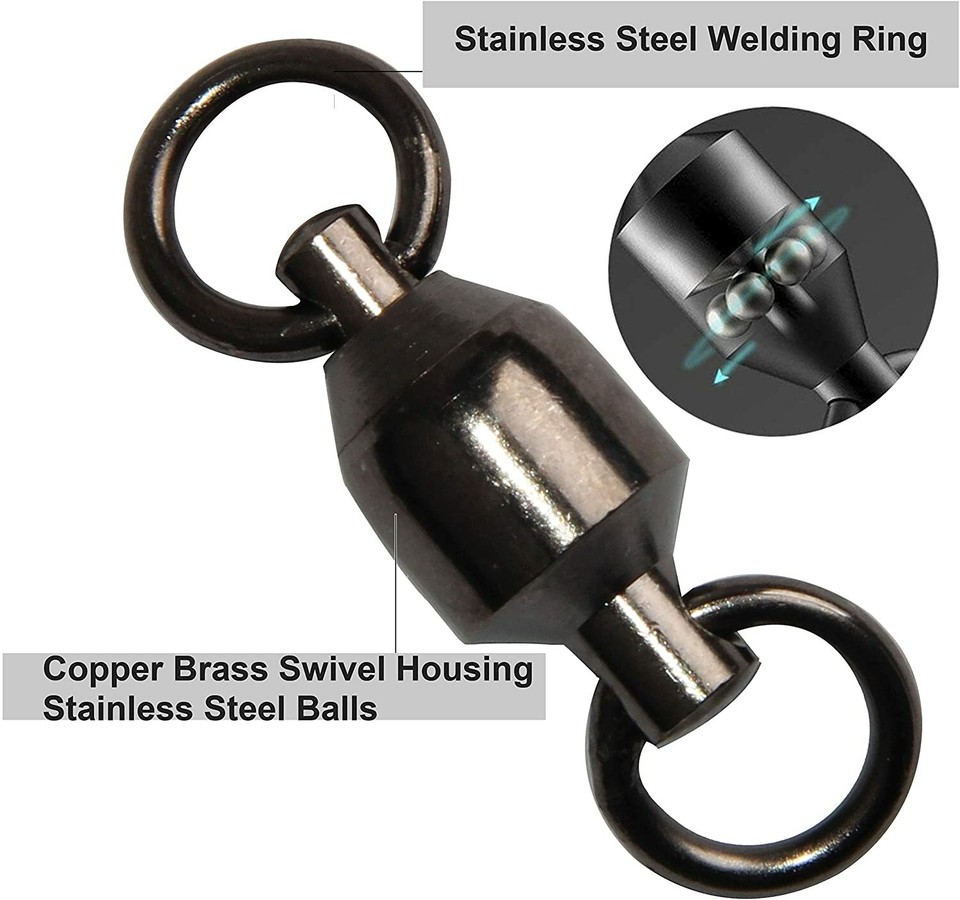 Fishing Line Swivels (20 Piece/Pack) | eBay