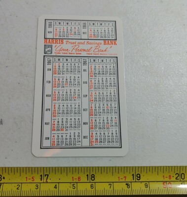 Vtg 1966-67 Harris Trust and Savings Bank Chicago Advertising Pocket ...