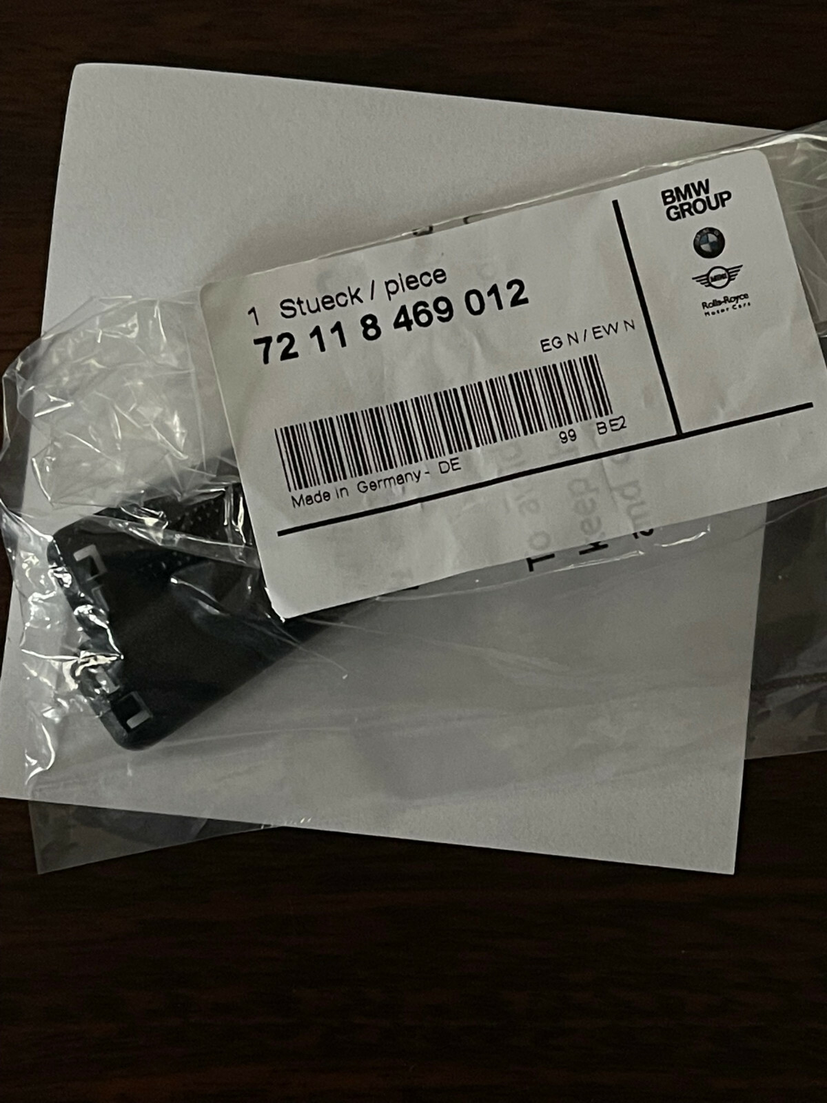 GENUINE BMW Seat Safety Belt Buckle Stop Clamp Clip 72118469012 | eBay