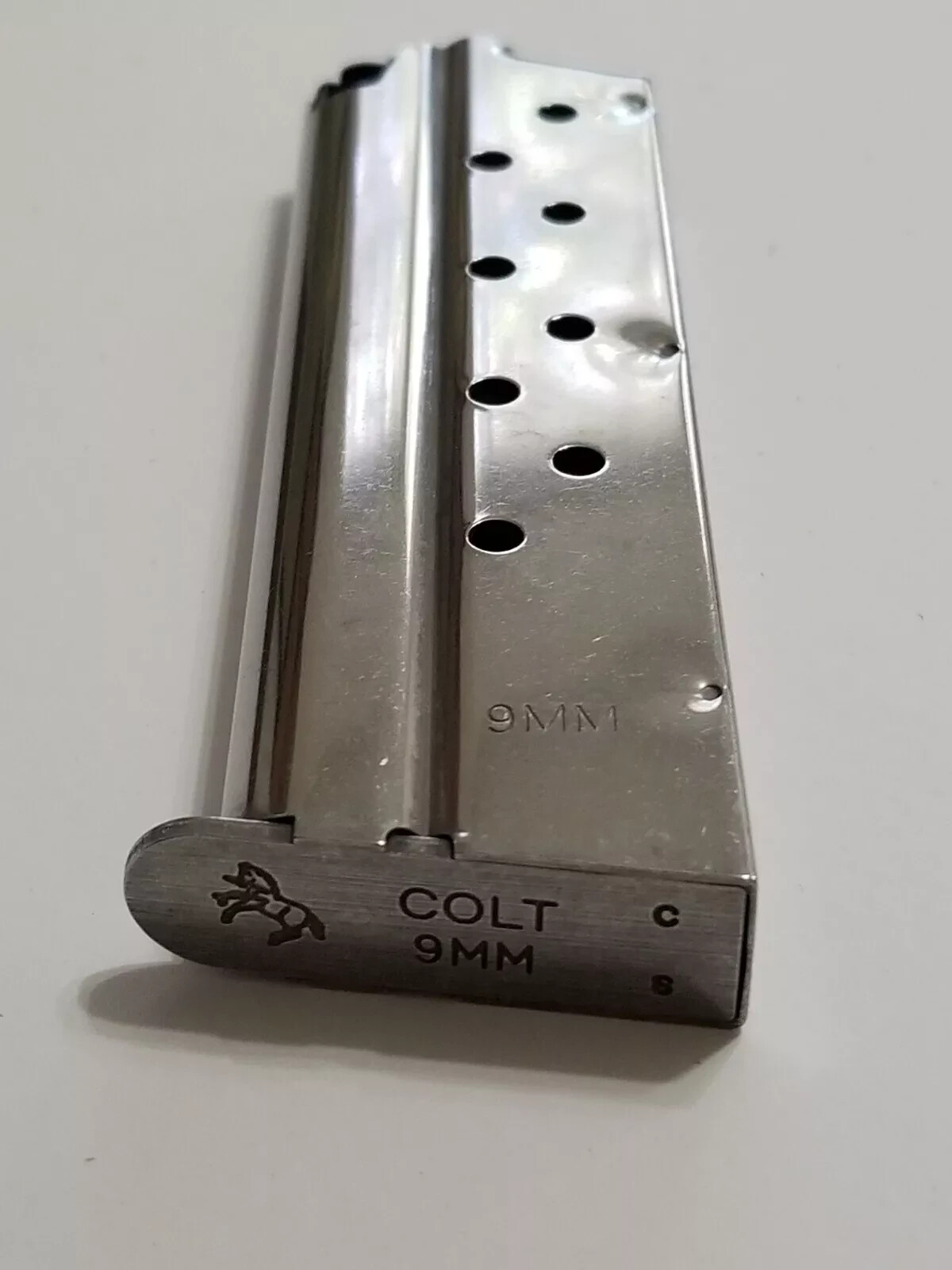 Colt 1911 9mm Factory Stainless Steel Magazine (SP945381) for sale ...