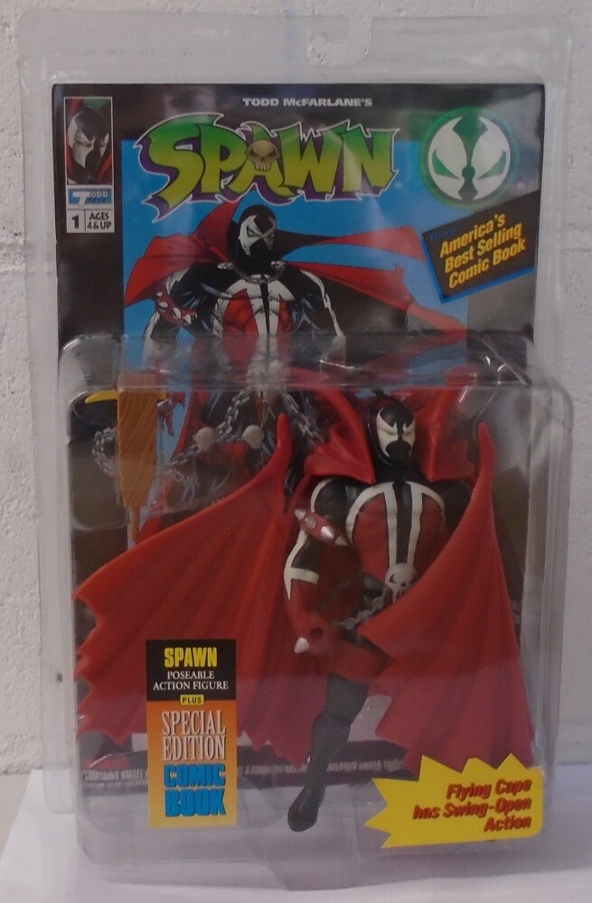 Spawn Series 1 Masked Figure Flying Cape Action McFarlane Toys 1994 "J ...