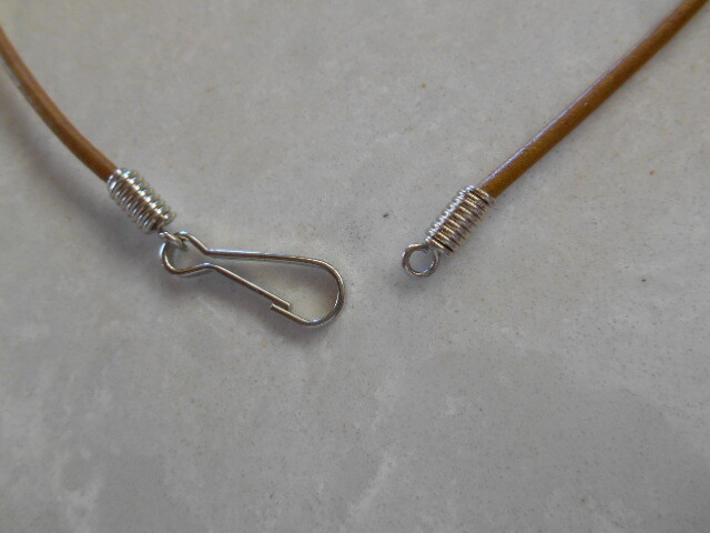 18" Necklace Mermaid Charm Holding Starfish Brown Leather Cord Hard ...