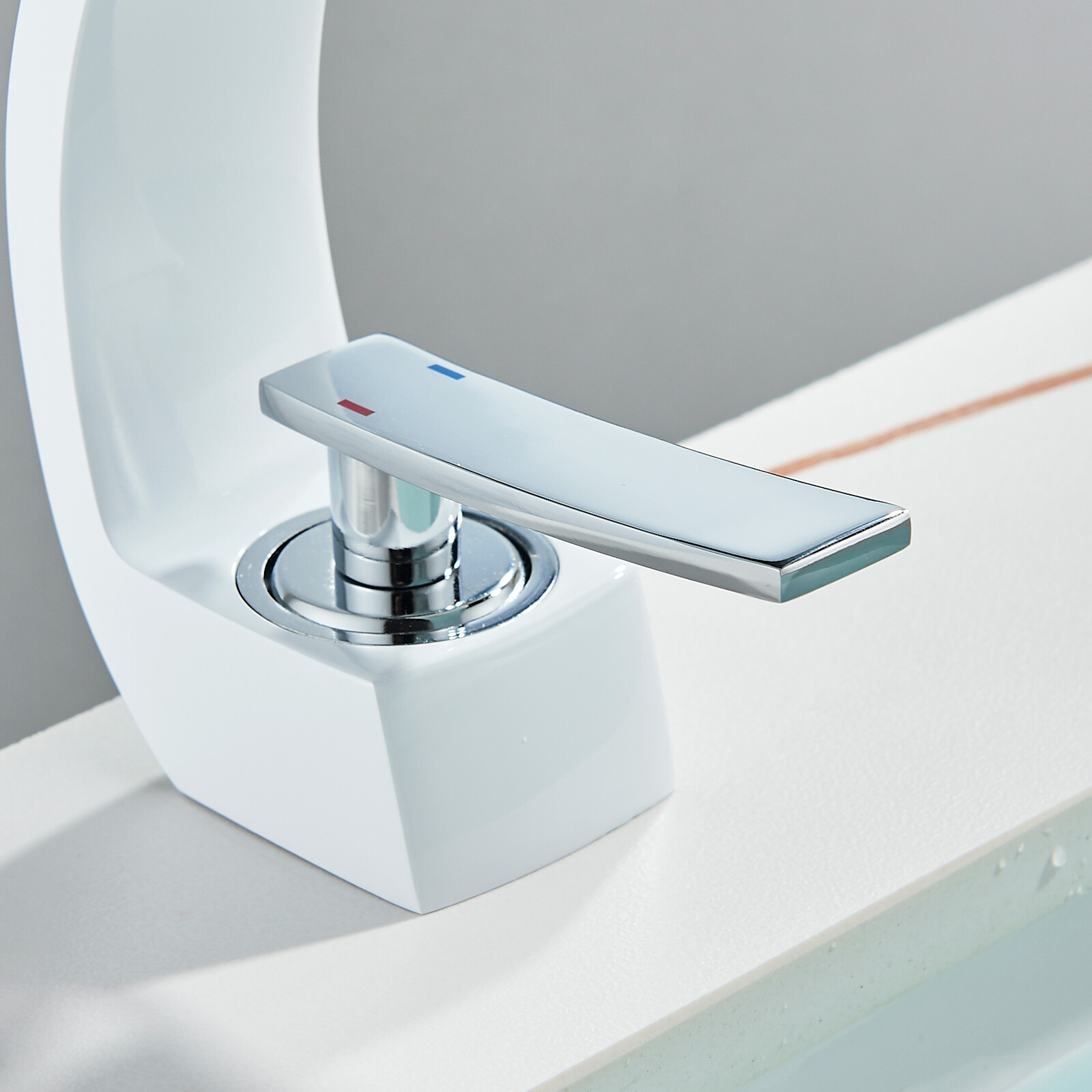 Bathroom Sink Basin Faucet Waterfall Lavatory Vanity Mixer Single ...