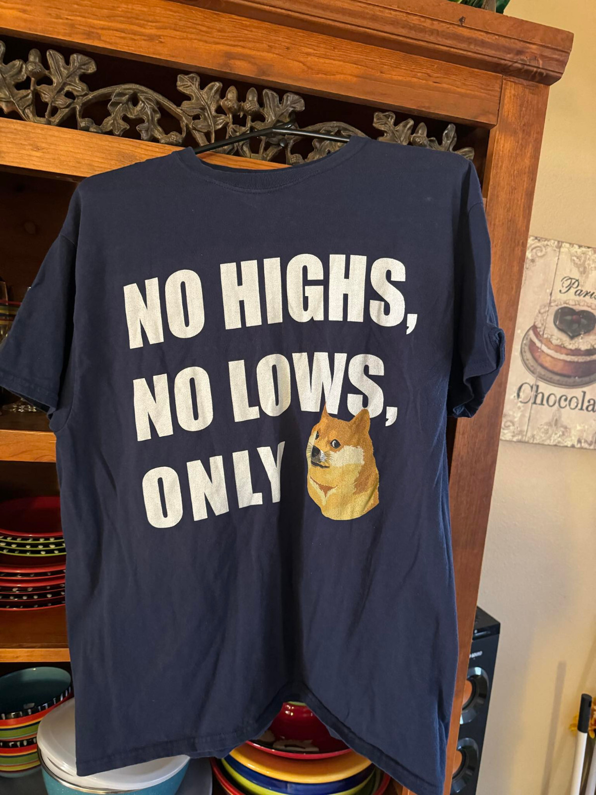 Dogecoin T-Shirt Cotton Mens Large No highs no lows only Doge | eBay