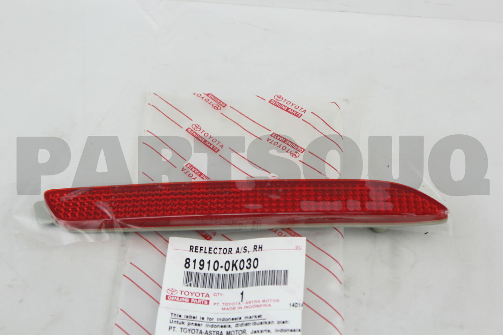 819100K030 Genuine Toyota REFLECTOR ASSY, REFLEX, RH 81910-0K030 | eBay