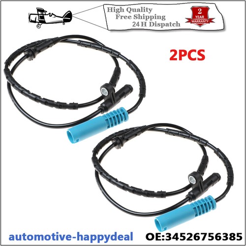 2X Rear L&R ABS Wheel Speed Sensor For MINI ONE COOPER S R50 R52 R53 ...