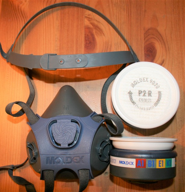 Atemschutzhalbmaske 700201 EN 140 EN 14387 EN 143 o.Filter M MOLDEX ...