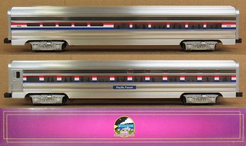 MTH Premier MT-6508 70' Amtrak Sleeper/Diner 2-Car Passenger O-Gauge ...