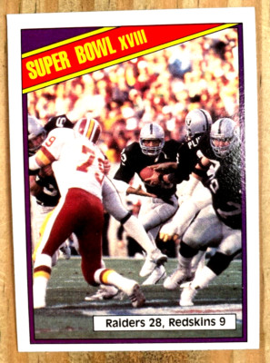 1984 TOPPS MARCUS ALLEN JIM PLUNKETT SUPER BOWL CARD#9 NM-MT RAIDERS ...