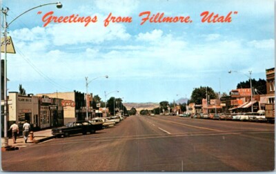 Greetings from FILLMORE, Utah UT Main Street Scene - Postcard | eBay