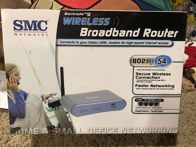 SMC Wireless 54mbps Broadband Router 802.11g Secure Wireless Connection ...