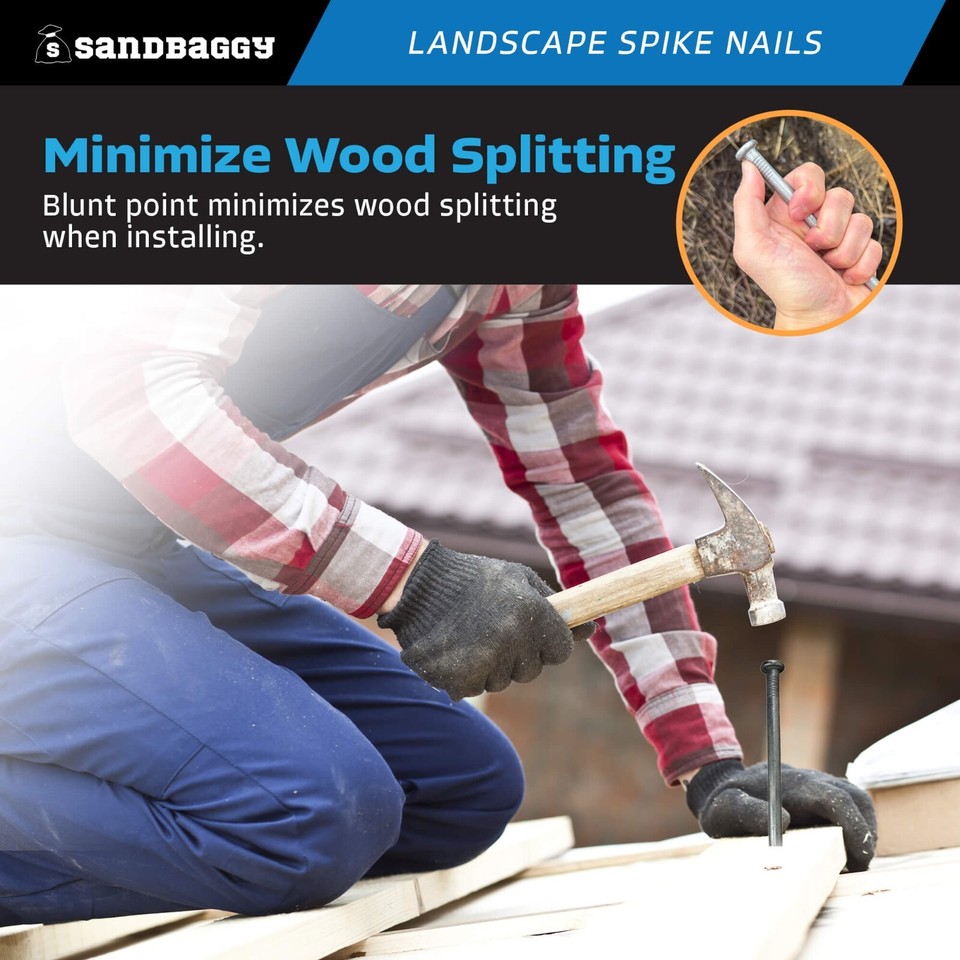 Landscape Spike Nails - Galvanized Timber Spikes | eBay