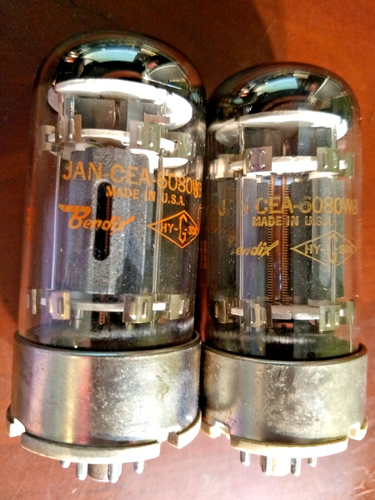 2 / 1 PAIR NOS BENDIX 6080WB CEA 6080WB D 241 TUBE CARBON PLATES 421A ...