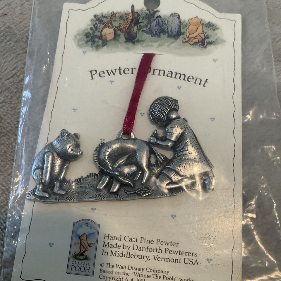 DANFORTH PEWTER DISNEY CLASSIC WINNIE THE POOH Eeyore PEWTER CHRISTMAS ...