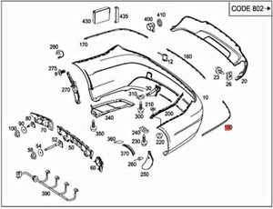 Genuine MERCEDES BBDC W204 C-CLASS W204 Trim strip 2048850921 | eBay