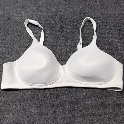 Vanity Fair Bra Women 38B White Wireless Brilliance Full Coverage 72238 ...