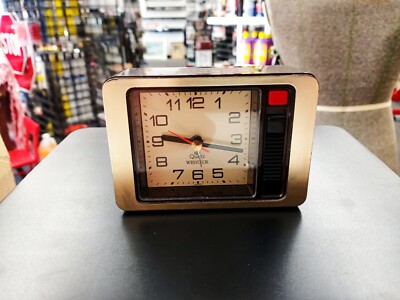 Vintage Quartz Westclox Brown Plastic Portable Alarm Clock. Japan | eBay