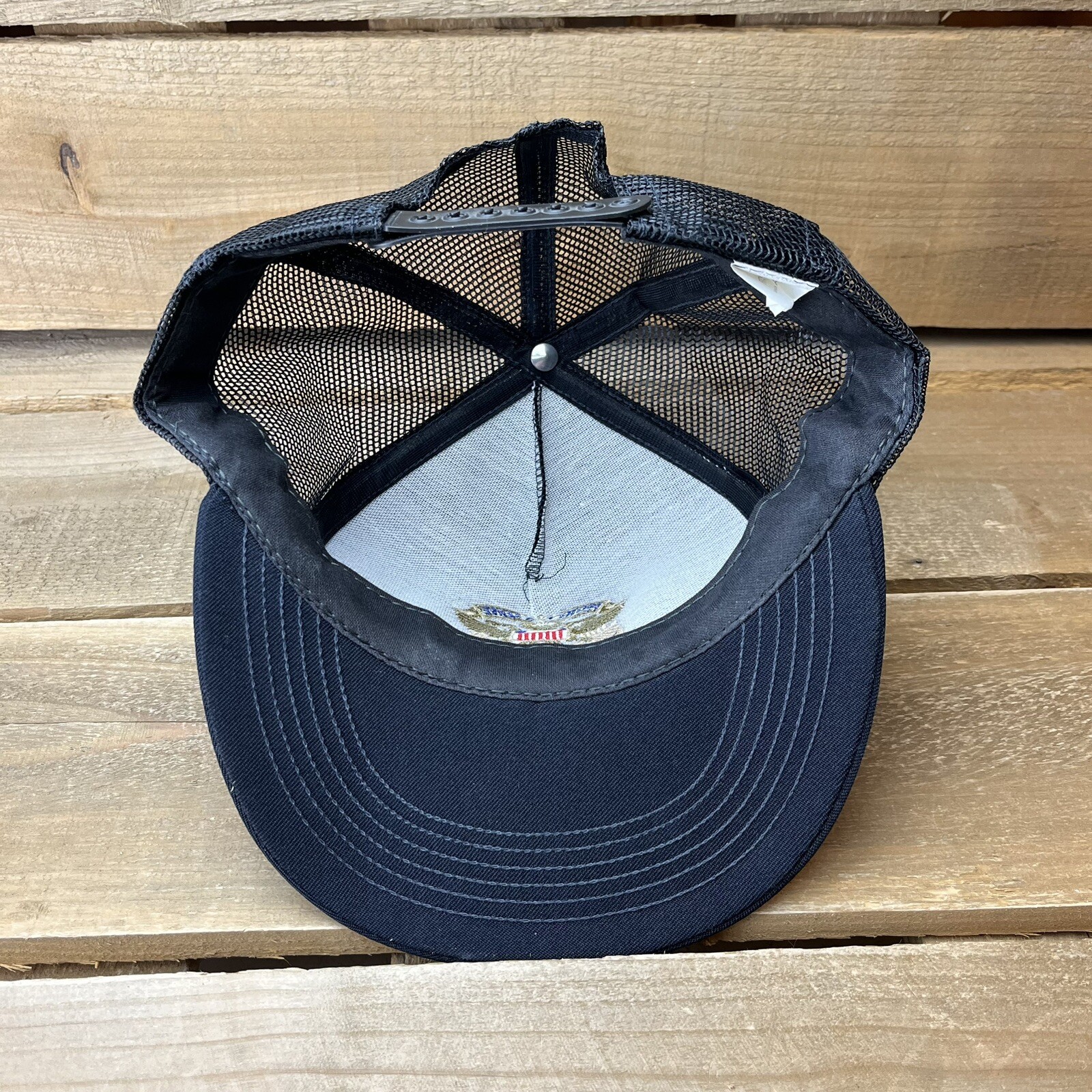 Vintage Protect & Serve Police Blue Badge Snapback Tr… - Gem