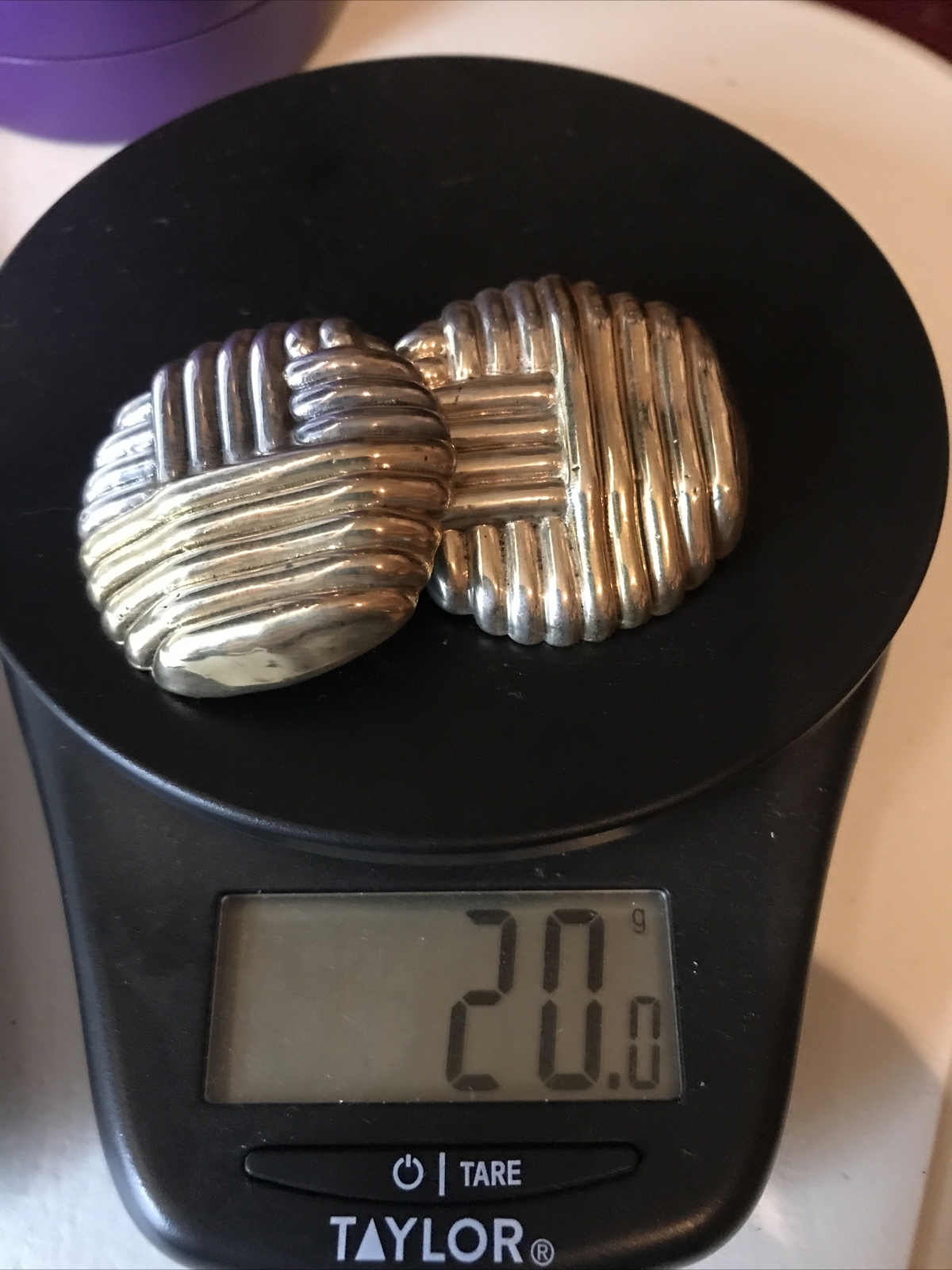 Vintage Brian Bergner 925 Sterling Electroform Modernest 2-tone Clip ...