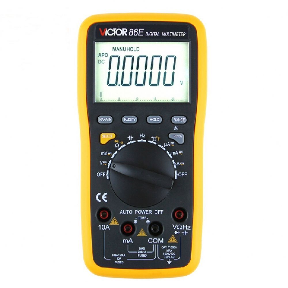 VICTOR VC86E Precision Multimeter AC DC Ohmn Frequenc Cap Temperature ...
