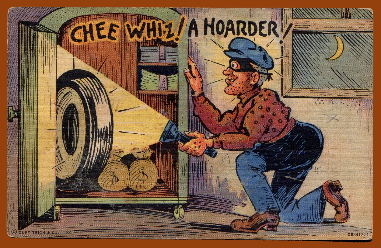 #61469 USA, 1943 WWII. Social satire sketch & Ad. Vintage postcard ...