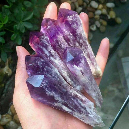40-50g Natural Quartz Amethyst Geode Stone Healing Crystal Point ...