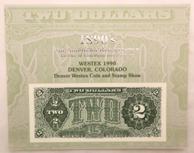 Two Dollar Souvenir Card, Denver Westex Coin & Stamp Show in envelope ...