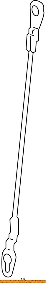 GM OEM 07-18 H3T Pick Up Box Tail Gate-Check Cable 25838261 | eBay