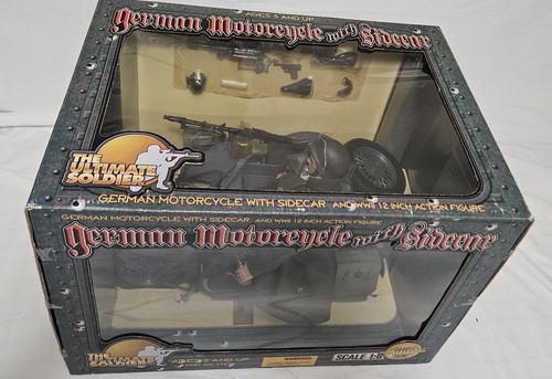 Ultimate Soldier German Motorcycle with Sidecar and WWII 12" figure 1:6 ...