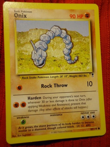 Onix 84/110 Unlimited Edition NM Pokemon | eBay