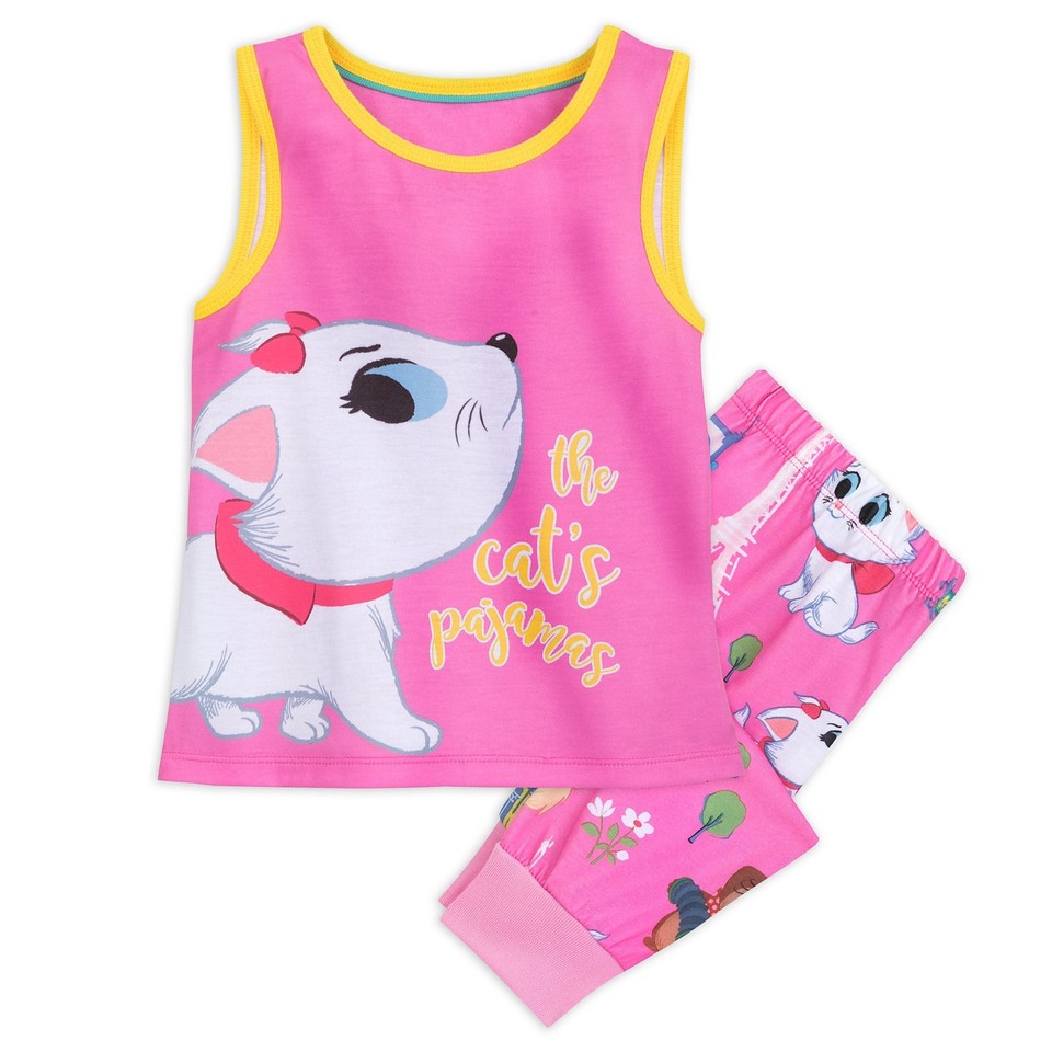 Disney Store Aristocats Marie Pajamas Furrytale Friends PJs Girls 4 5/6 ...
