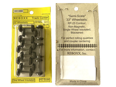 ReBoxx-1 33" HO Semi-scale wheels sets, .960" Axle Length, 12/ Pkg ...