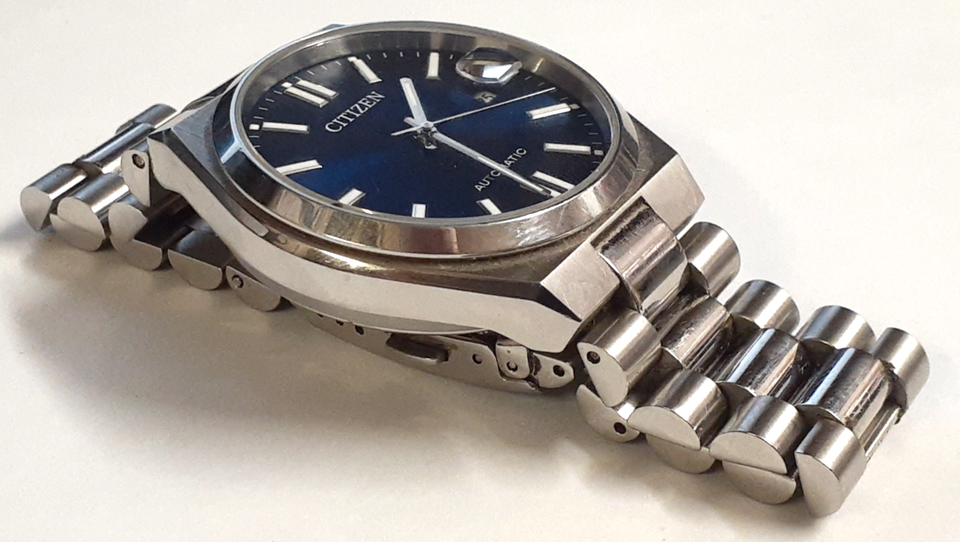 (RI4) Citizen NJ0151-88L Tsuyosa Sapphire Automatic Dark Blue Stainless ...