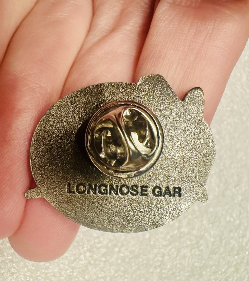 RARE 2021 FISH OHIO Garfish Longnose Gar Hat Lapel Pin ~ Award Angler ...