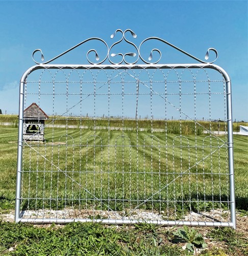 3't x4' Galvanized Double Loop Woven Wire Metal Gates Historical ...