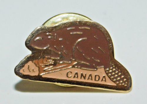 Canada Souvenir Enamel Travel Lapel Pin w/ Beaver | eBay