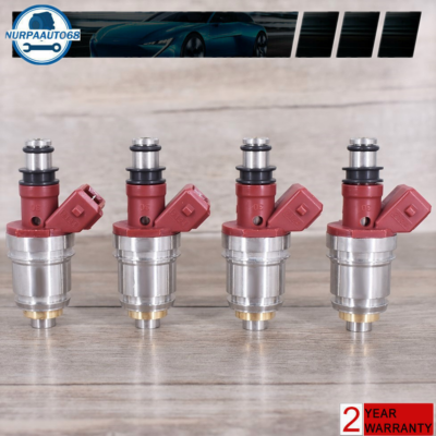 Set of 4 Fuel injectors 16600-86G00 Fits For Nissan D21 Pickup 2.4L ...