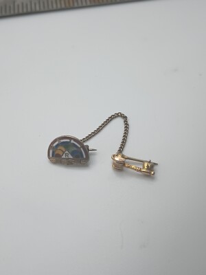 Vintage 10k Gold Rainbow Girls Masonic Pin Plus Gavel | eBay
