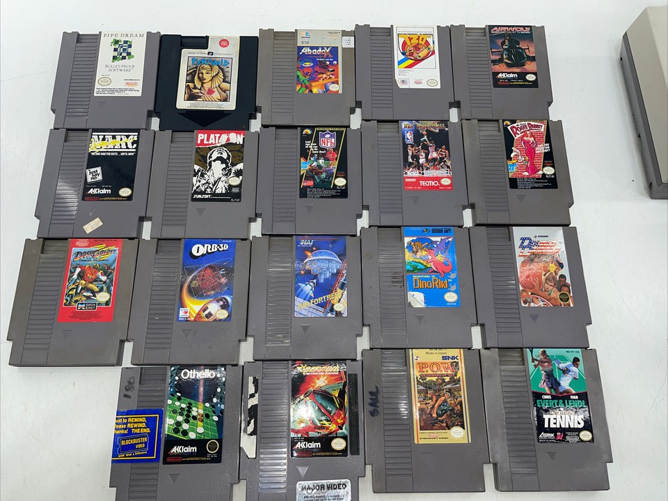 Nintendo Entertainment System (NES) Console & 19 Game Bundle Lot Tested ...