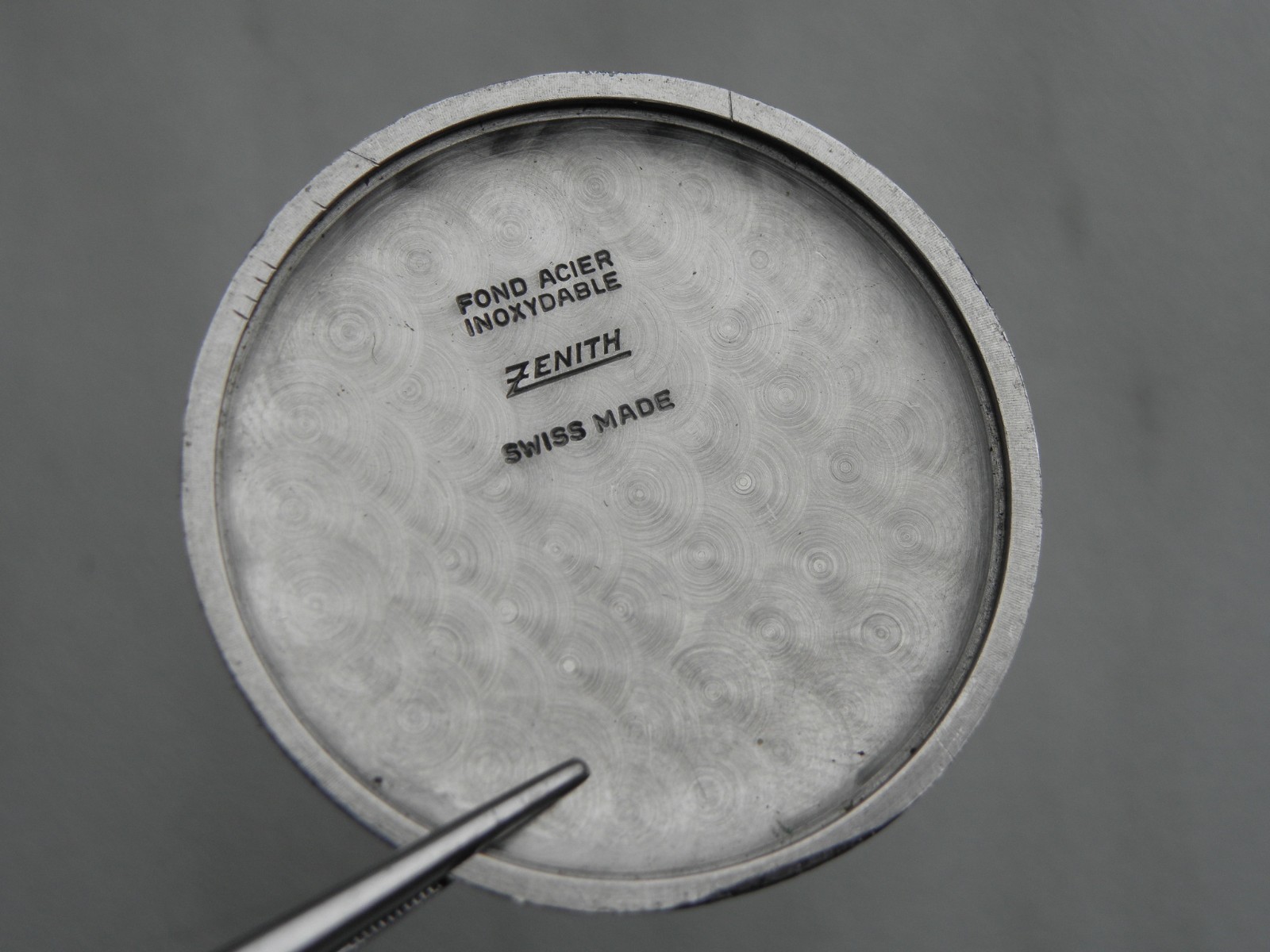 Vintage Zenith Cal 126 Black Sub Second Dial Swiss Made 1950`s | eBay