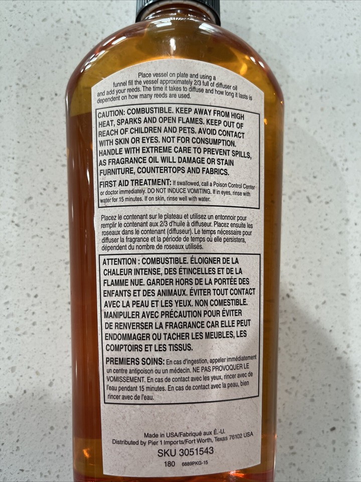 Pier 1 One Imports Citrus Cilantro Reed Diffuser Oil 16 Oz Discontinued ...