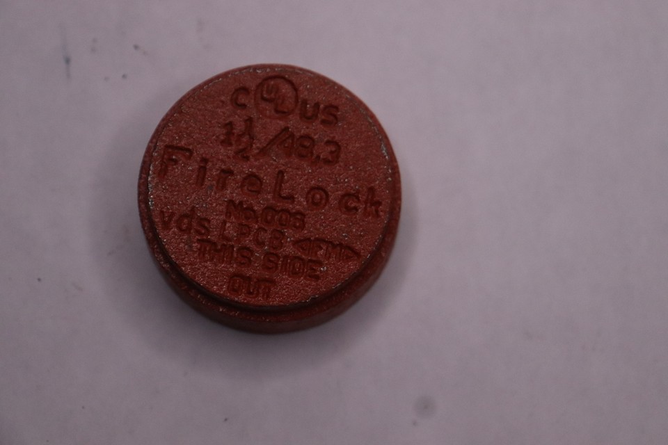 Victaulic Cap Grooved End Orange Enamel Coated Ductile Iron 1-1/2" 006 ...
