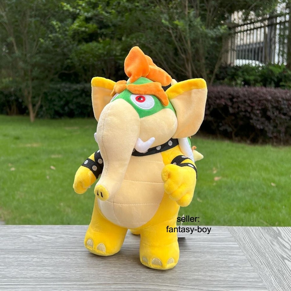 11.4" Super Mario Bros Wonder Plush Elephant Bowser Koopa Boss Stuffed ...