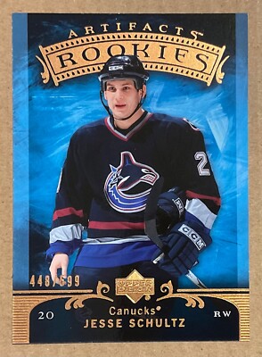 2006-07 JESSE SCHULTZ UPPER DECK ARTIFACTS ROOKIES CARD #265 CANUCKS ...