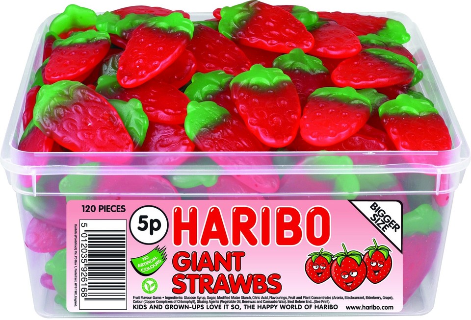 1 X FULL TUB HARIBO SWEETS WHOLESALE DISCOUNT CANDY BOX PARTY FAVOURS ...