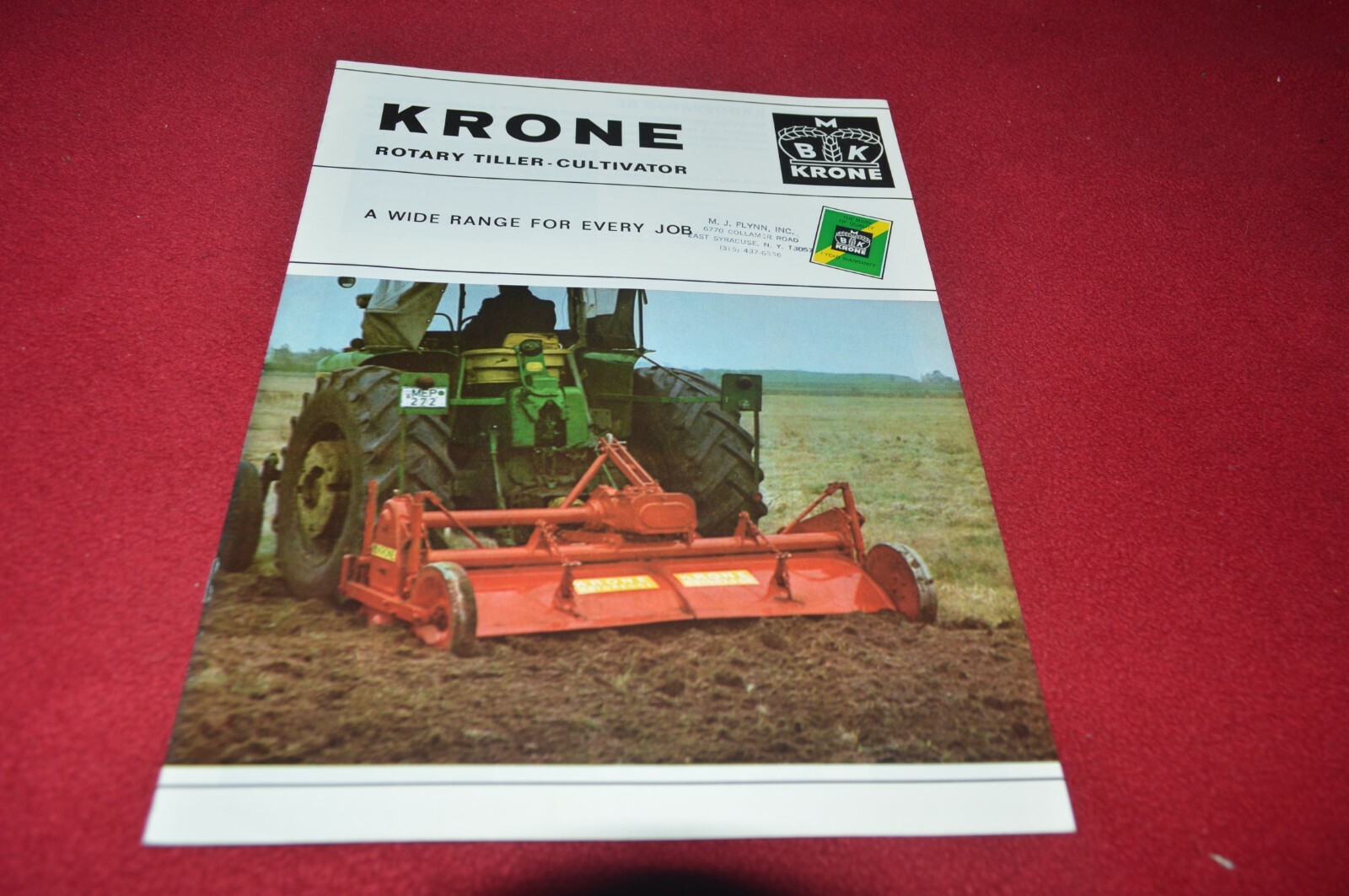 Krone Rotary Tiller Cultivator Dealers Brochure CDIL | eBay