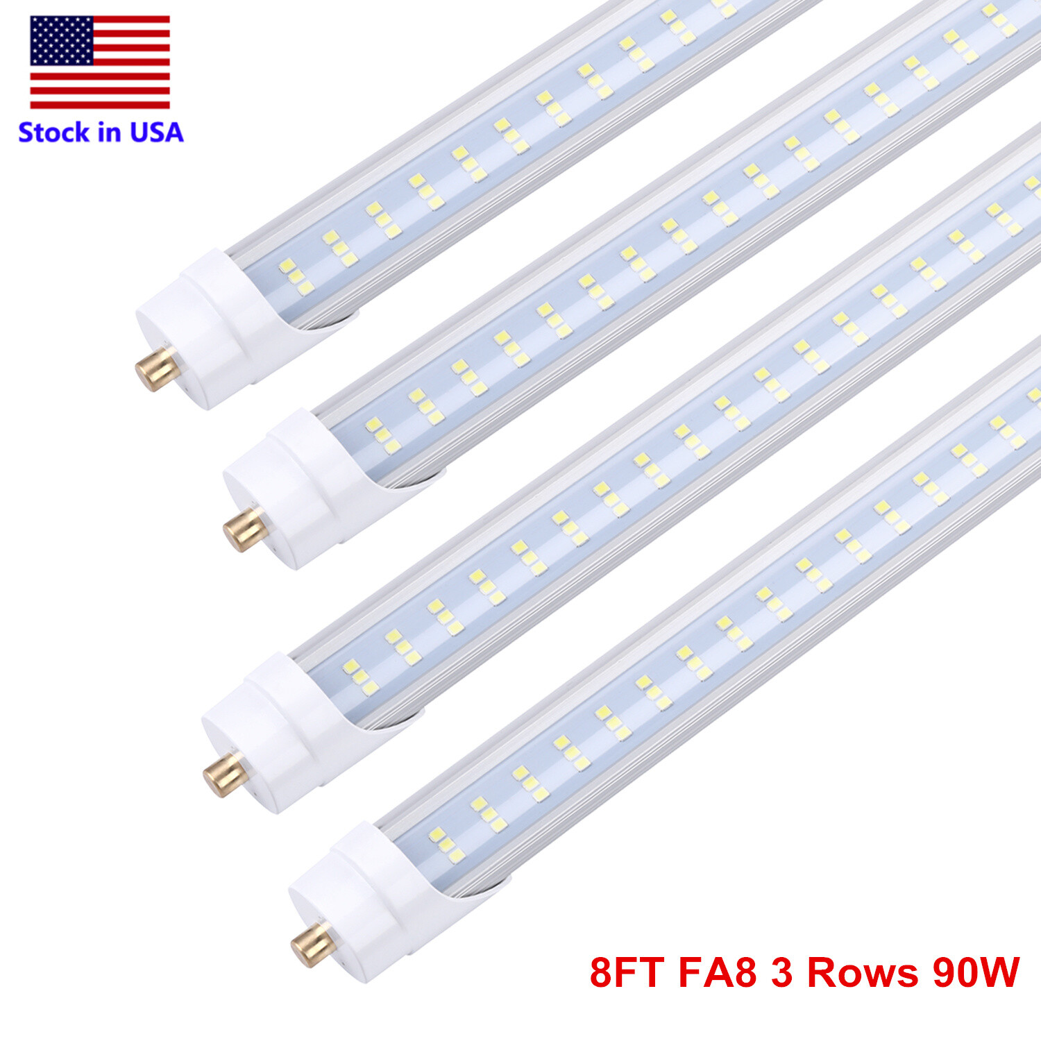 8Feet Single Pin LED Tube Lights 90W 65W 45W 8FT FA8 T12 T8 LED Shop ...