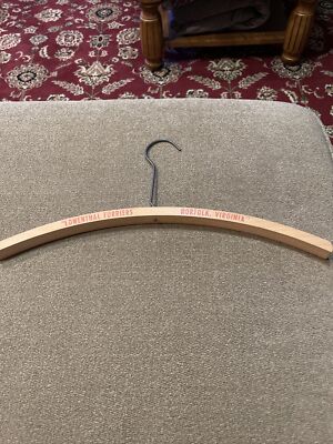 Vintage Collectible Wooden Hanger Lowenthal Furriers Norfolk Virginia ...